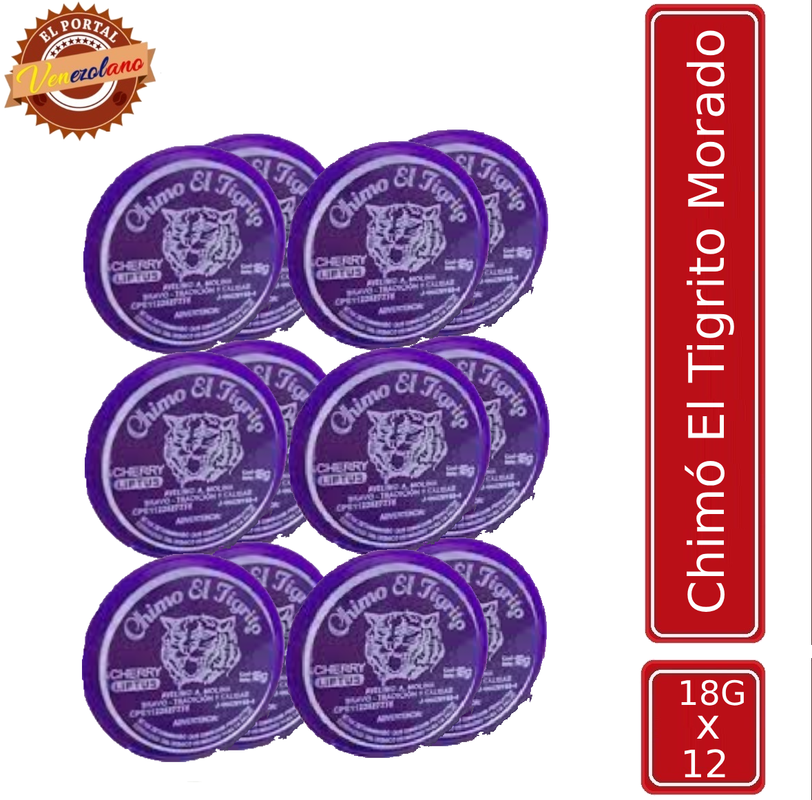 Chimo El Tigrito Cherry Liptus Venezuela x 12 – El Portal Venezolano