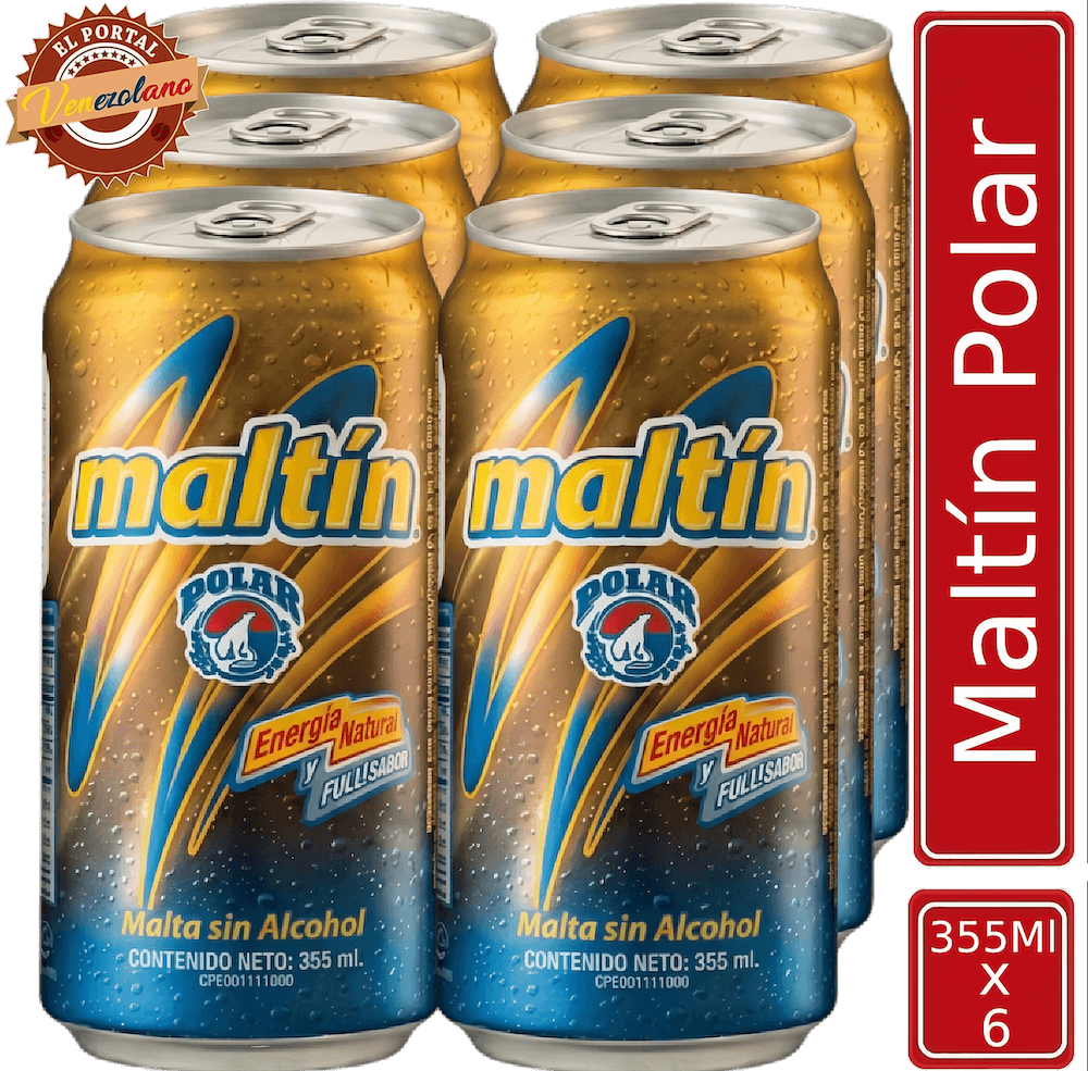 Maltín Polar Lata 355ml Venezolana Original x 6 Unidades – El Portal ...