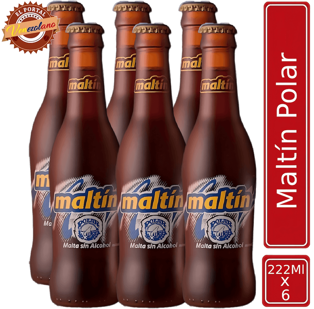 Maltín Polar Botella 222ml Venezolana Original x 6 Unidades – El Portal ...